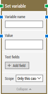 Set Variable | Variables Building Blocks | Leapwork Documentation